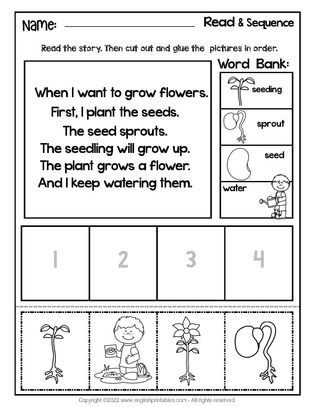 Free Read And Sequence Printable Worksheets English Worksheets